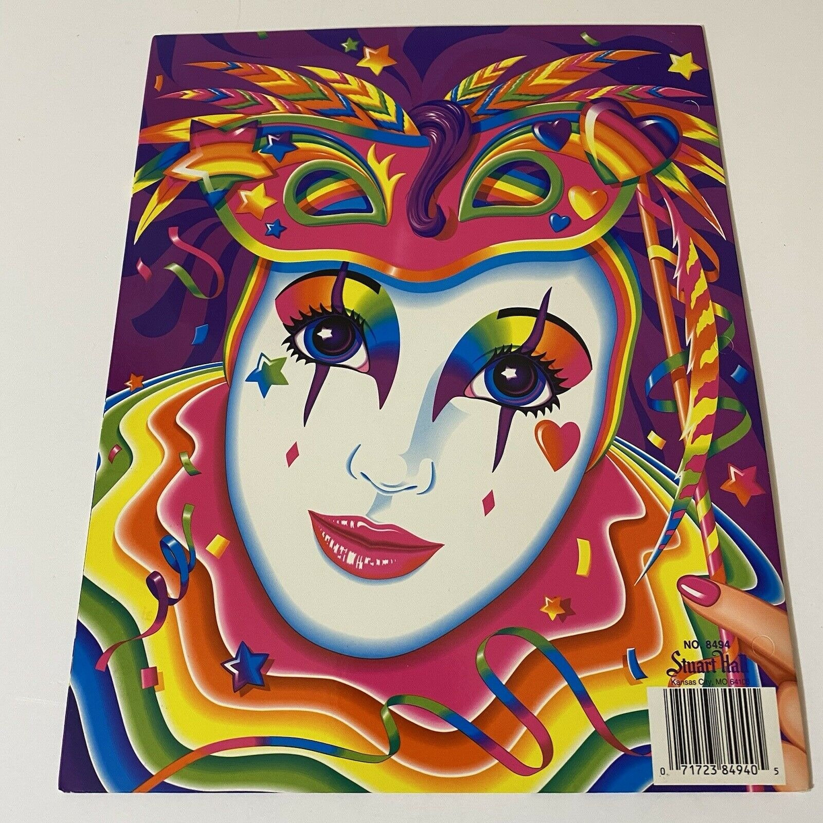 Vintage Lisa Frank Mardi Gras Clown Folder Trends Pocket Portfolio ...