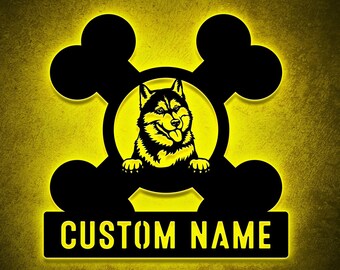 Metal Husky Wall Art - Etsy