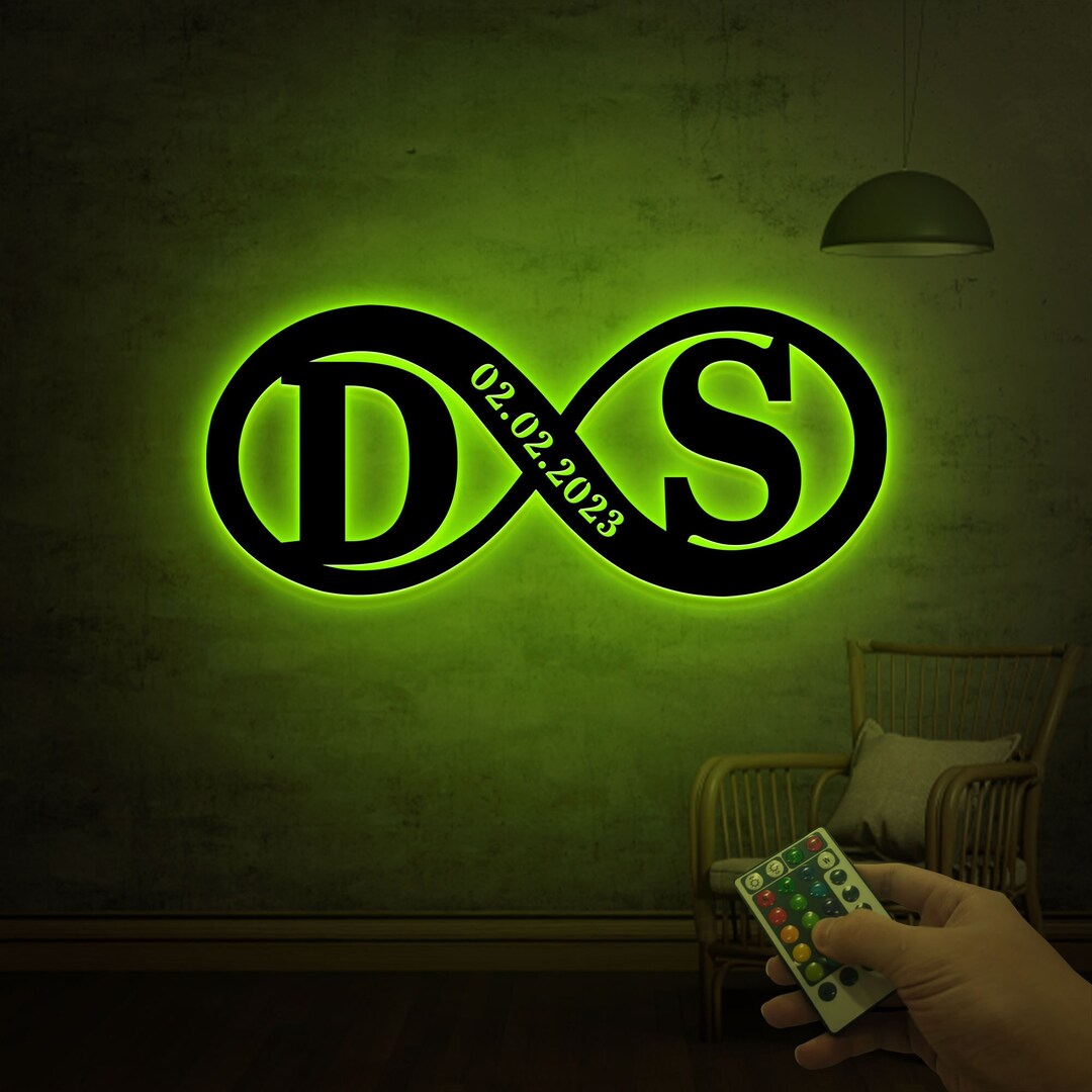 Custom Infinity Symbol Metal Wall With Lights Infinity Symbol - Etsy