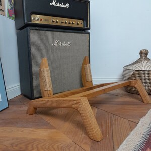 Lakefront Walnut Dyed Danish Cord Amp Stand, Custom Made Solid Wood ...