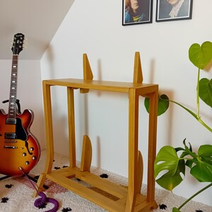 Natural Pi Amp Stand: Handmade Solid Wood Angled Guitar Amplifier Stand ...