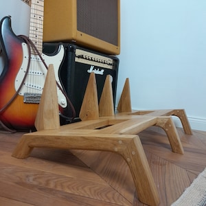 Natural Double Amp Stand: Handmade Solid Wood Guitar Amplifier Stand ...