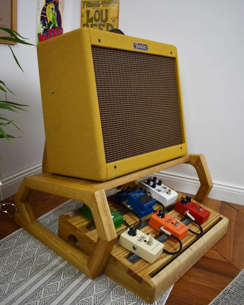 Bright Braids Pedalboard & Deluxe Amp Stand Set Custom Made - Etsy