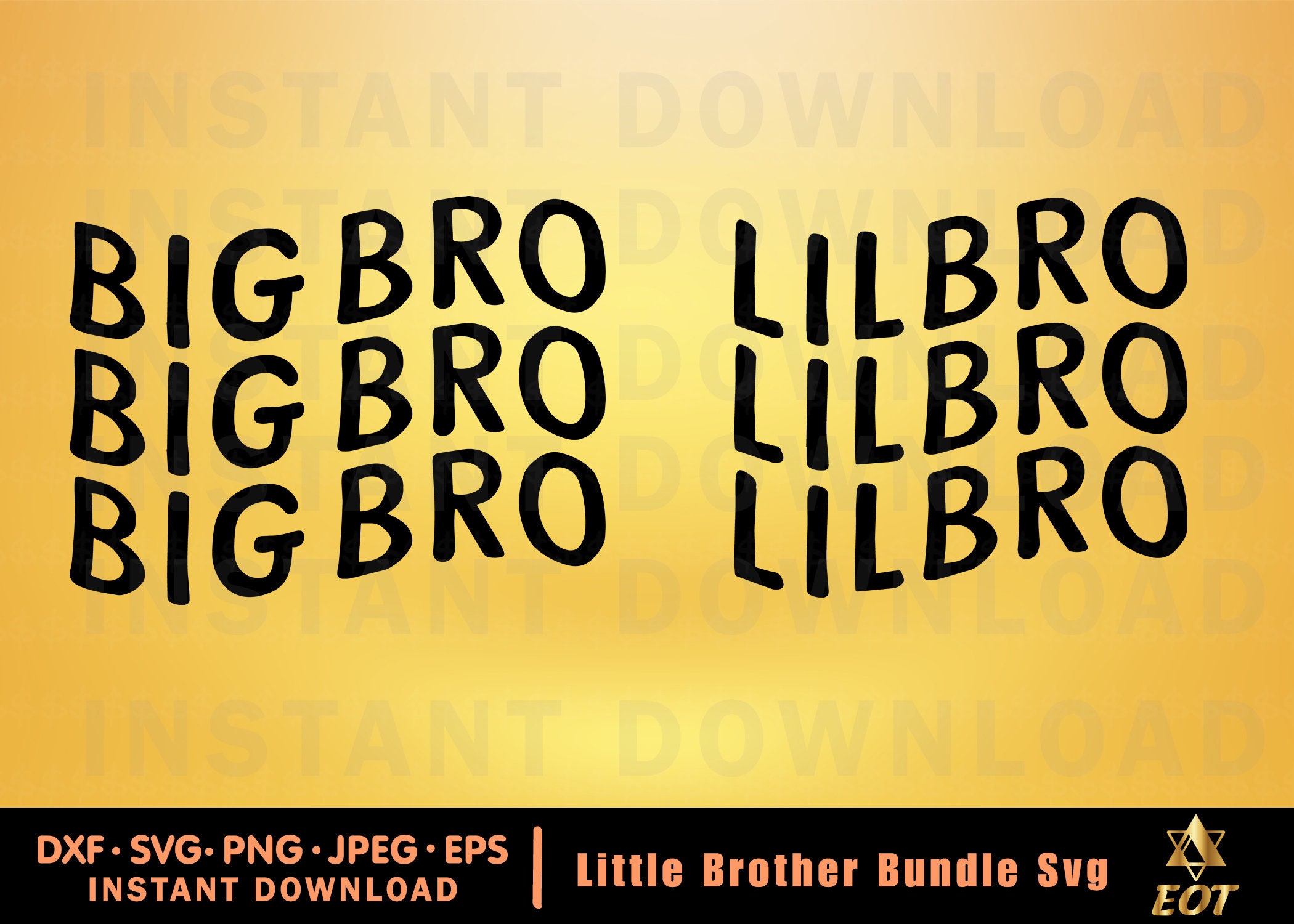 Bundle de Lil Bro Svg Big Bro Svg frère Svg frère Svg - Etsy France