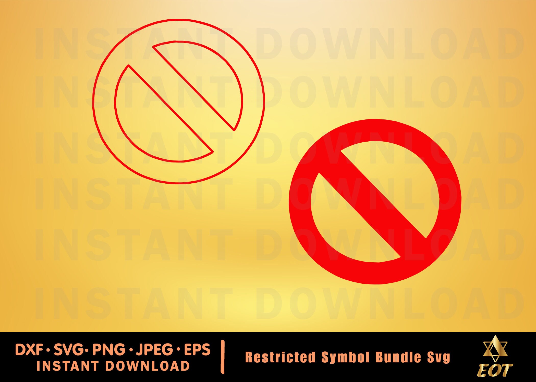 Restricted Symbol SVG Banned Symbol SVG No Symbol SVG - Etsy Australia