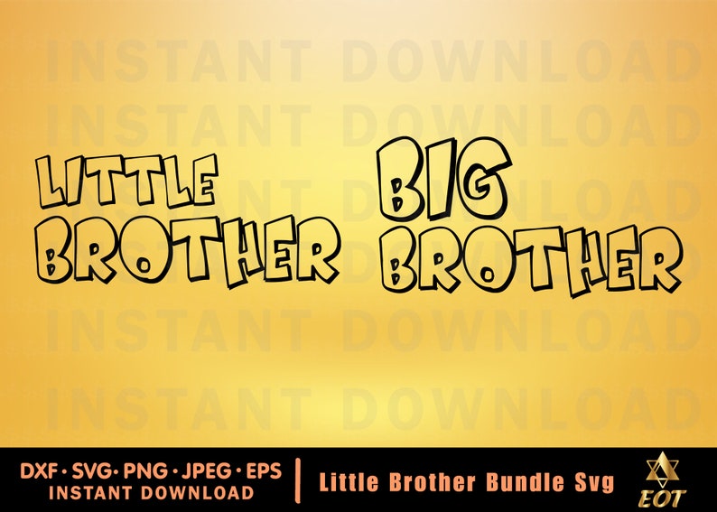 Bundle of Lil Bro Svg Big Bro Svg Sibling Svg Brother Svg - Etsy
