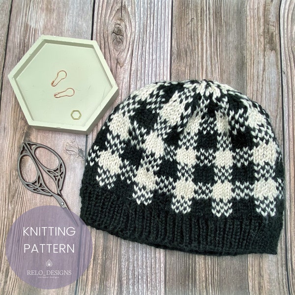 Buffalo Check Knitting Pattern - Etsy