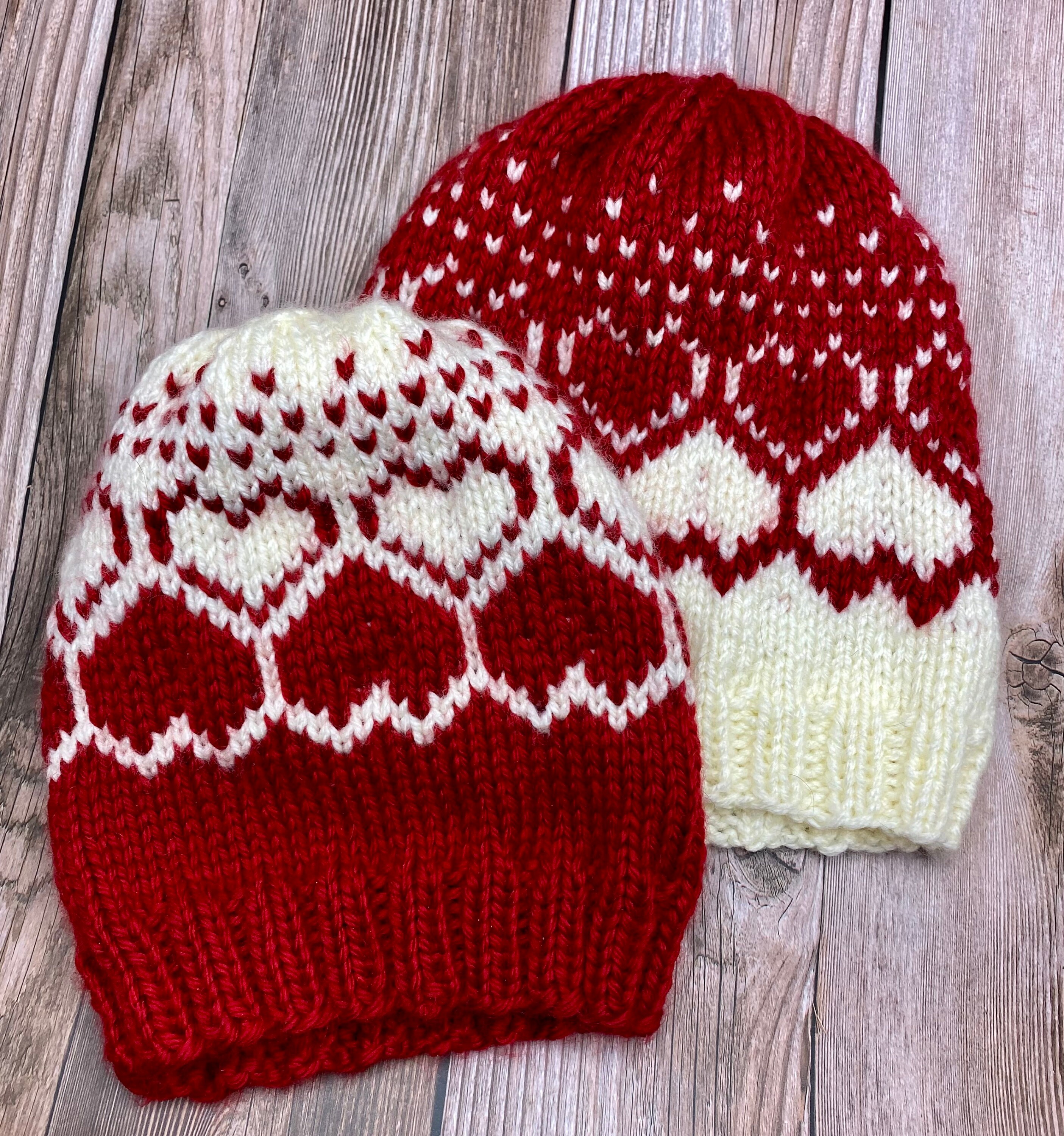 The Sweetheart Hat Knitting Pattern Beanie | Fair Isle | Adult | Child ...