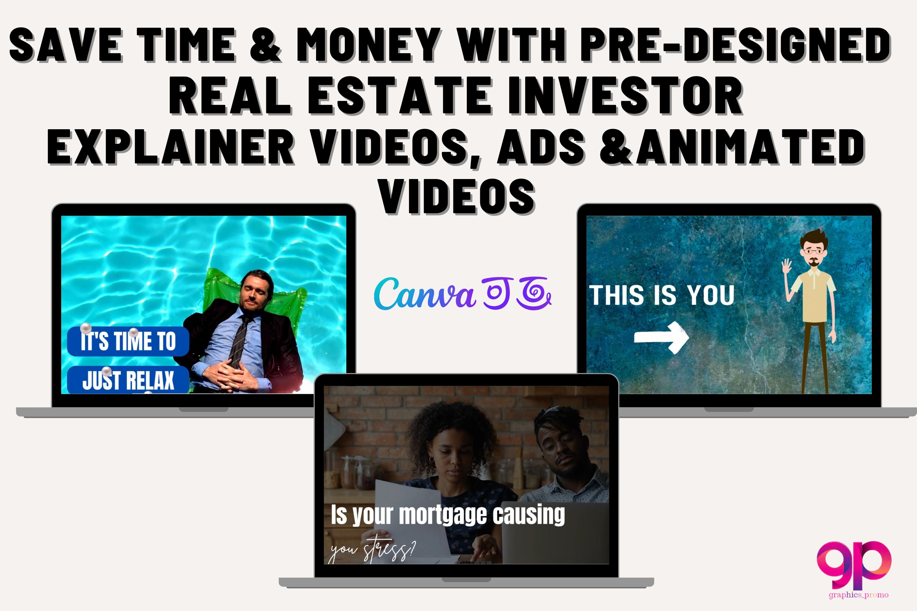 40 We Buy Houses Explainer Videos Fully Customizable in CANVA FREE Real Estate Investors REI 200 ...