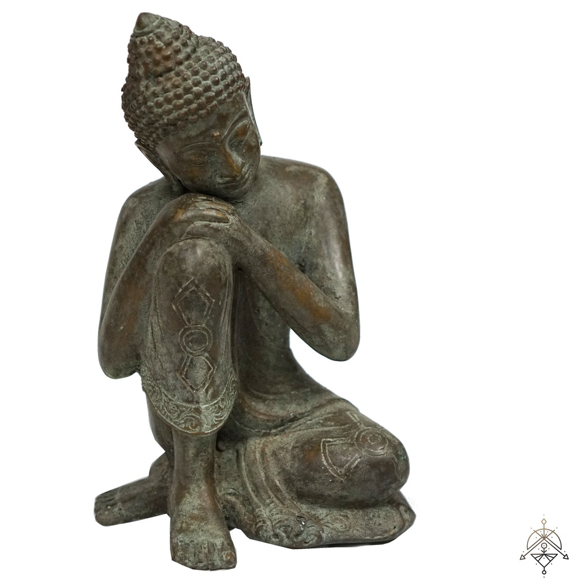 Sakyamuni ruhende Buddha Figur aus Bronze Handgefertigt in Indonesien ...