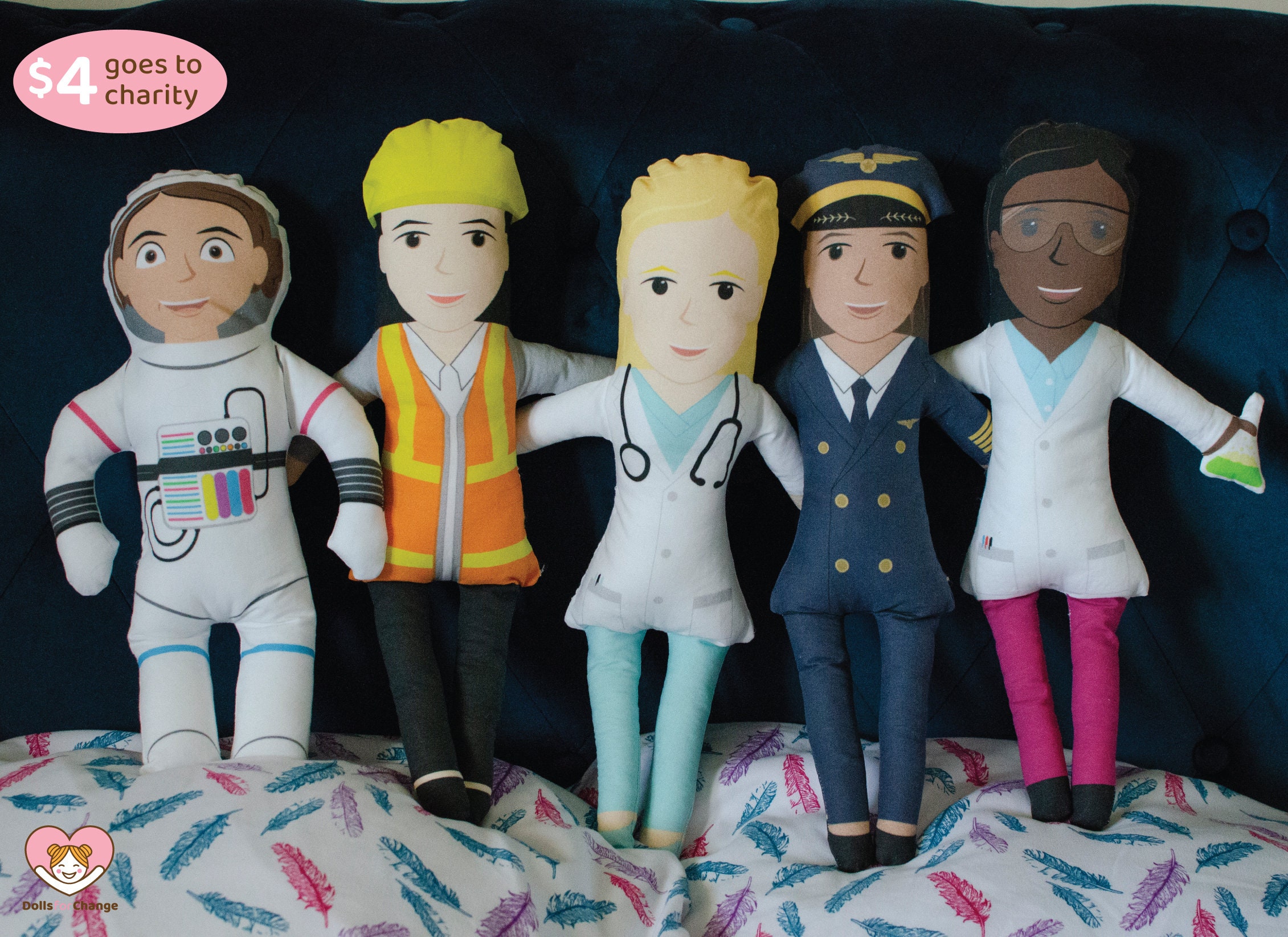 Doctor Darcie Dolls for Change Handmade Plush Doll Proceeds for Charity ...