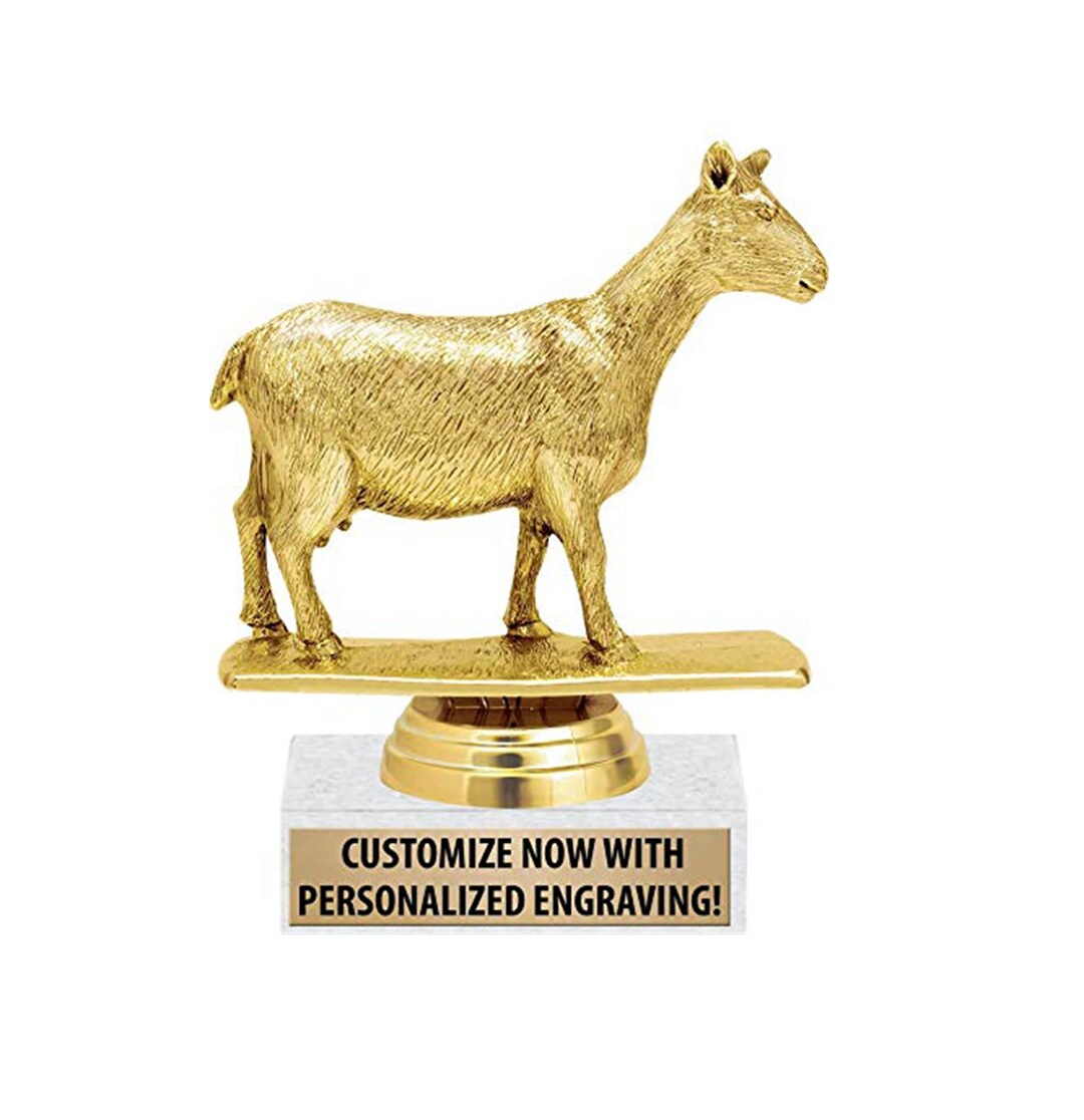 Goat Trophy, Greatest of All Time G.O.A.T. Achievement Award With Free ...