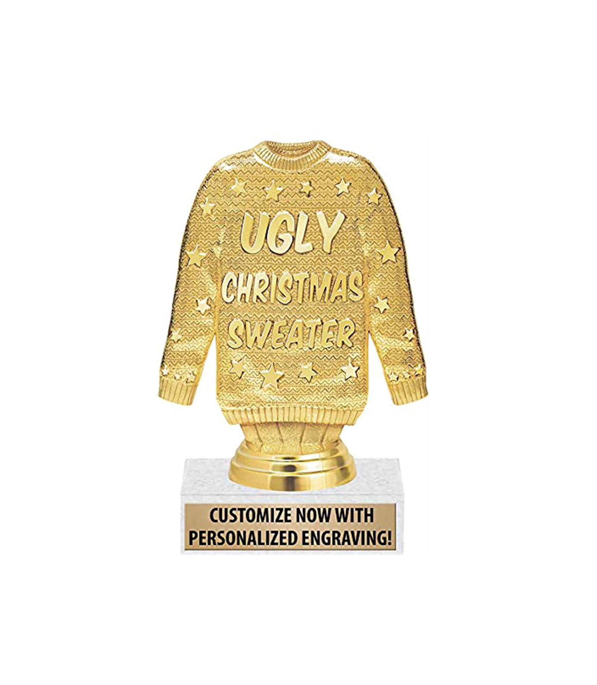 Ugly Sweater Contest Prize, Custom Christmas Holiday Trophy Award - Etsy