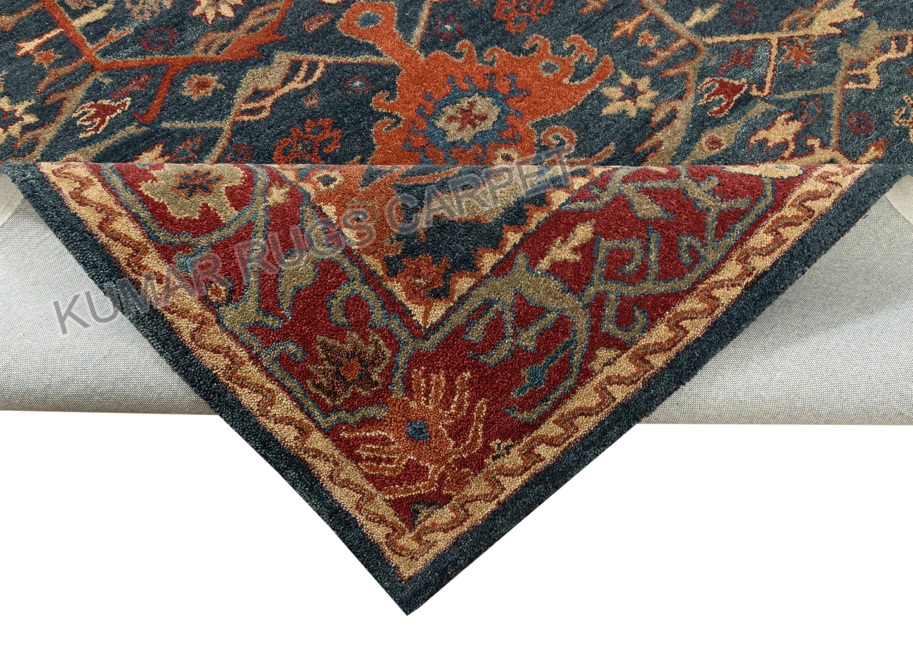 Hand Tufted Persian Traditional Wool Rug ,new Floral Oriental Vintage ...