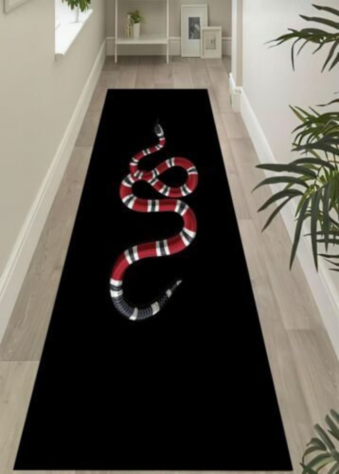 Red Snake Hand Tufted Multi Color Rugs, Soft Rugs,luxury Rug,anime Rug ...