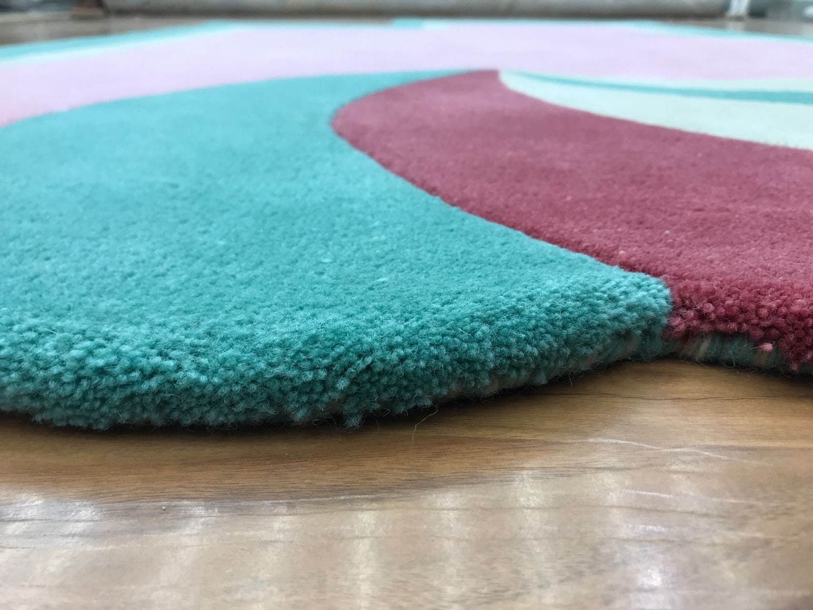 Modern Irregular Hand Tufted Rug,unique Rug,wool Cut Pile Rug,abstract ...