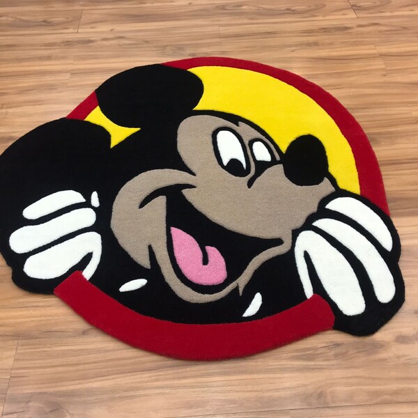 Mickey Mouse Rug Carpet - Etsy