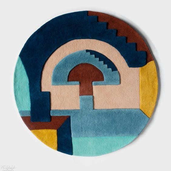 Exclusive Luxury Round Hand Tufted Rug,,wool Round Rug,floral Round Rug ...