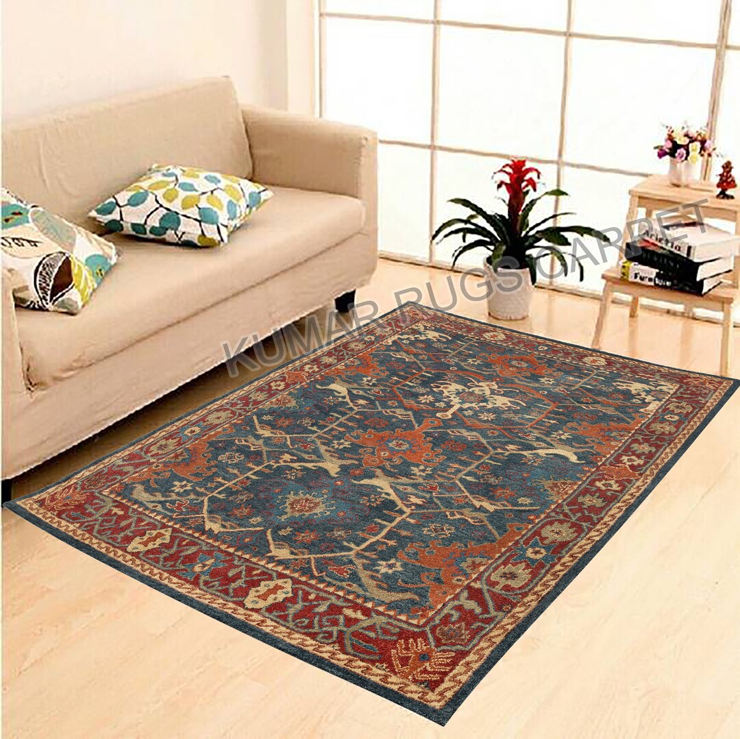 Hand Tufted Persian Traditional Wool Rug ,new Floral Oriental Vintage ...