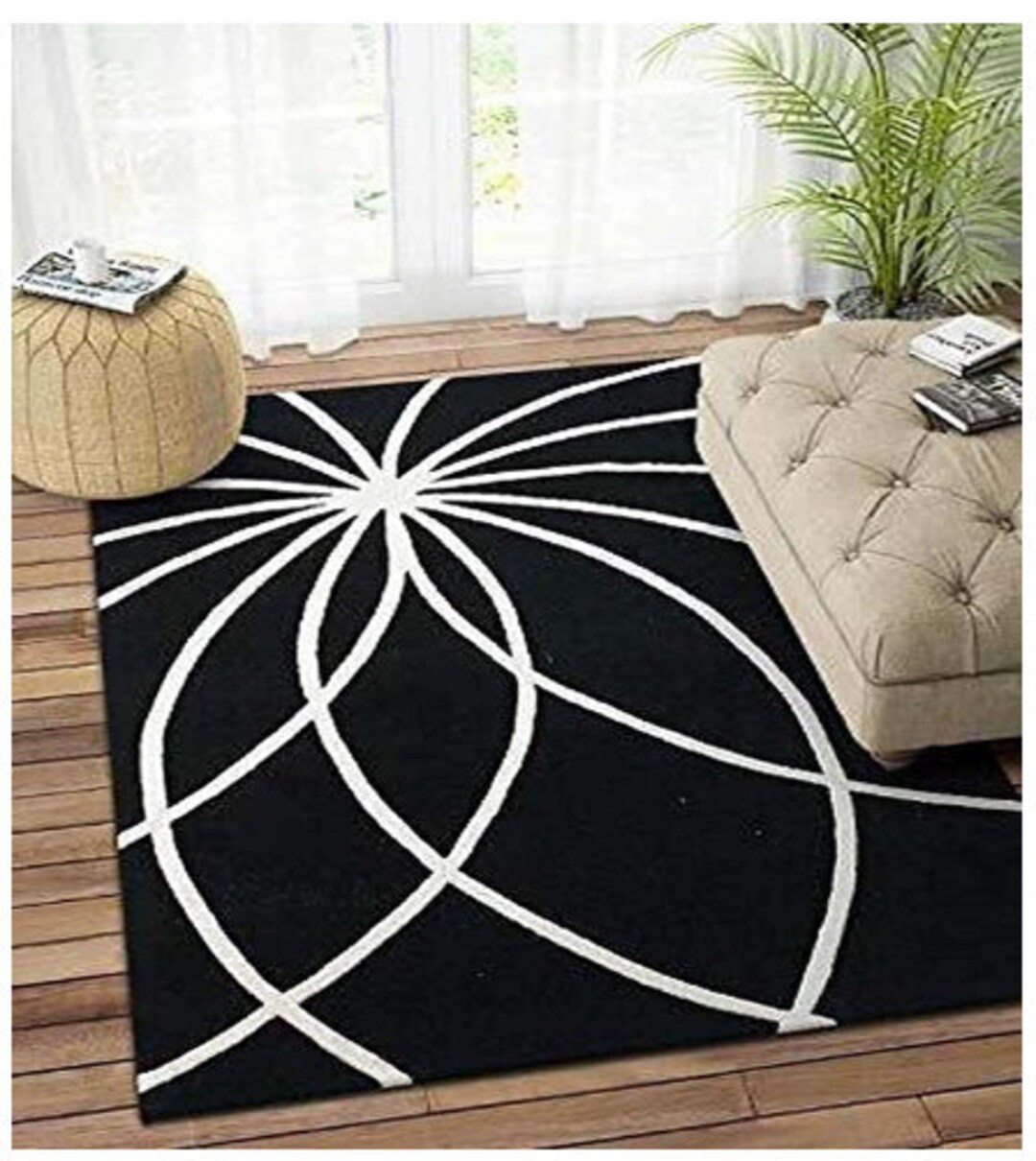 Luxury Modern Hand Tufted Rug, All Cut Rug, Modern Rug, Woolen Rugs ...