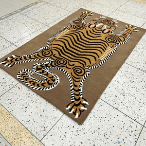 Tiger Rug,tibetan Tiger Rug, Kids Rug, Area Rug, Animal Rug, Soft Rug ...