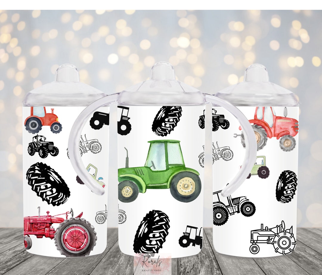 Tractor Tumbler, Tractor Sippy, Green Tractor, Red Tractor, Kids Sippy ...