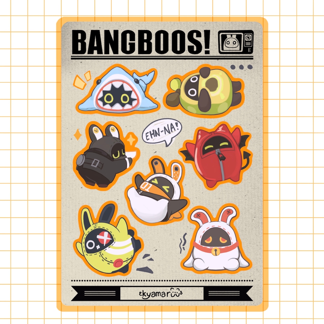 4x6” ZZZ Bangboo Sticker Sheet - Etsy