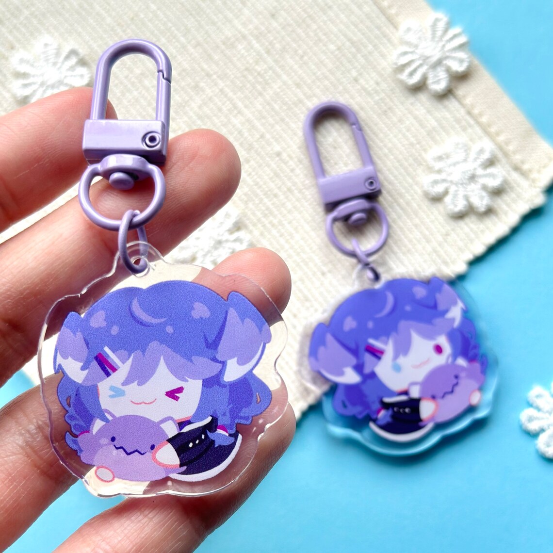Selen Tatsuki Double Sided Anime Acrylic Keychain Charms - Etsy