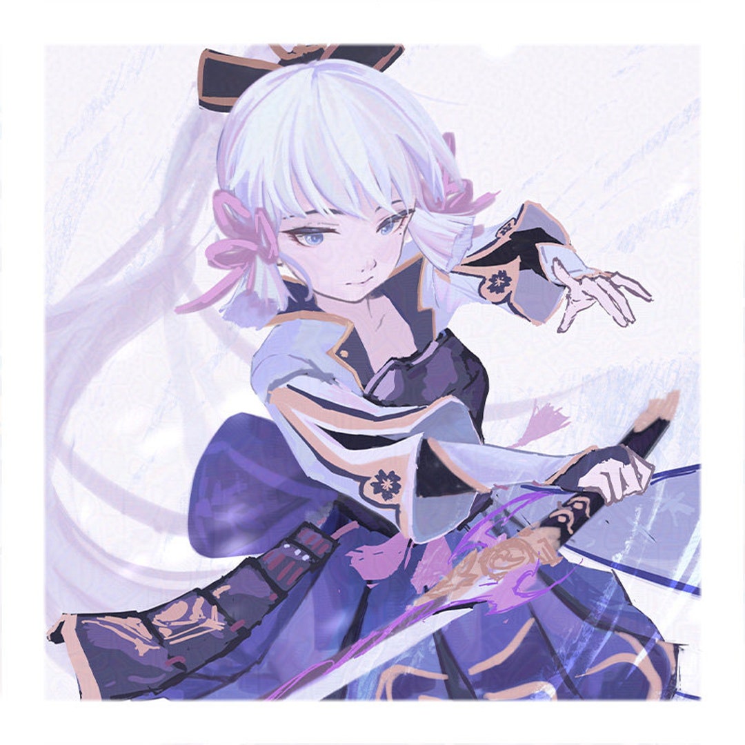 Genshin Impact Kamisato Ayaka A6/A5/A4 Art Print - Etsy
