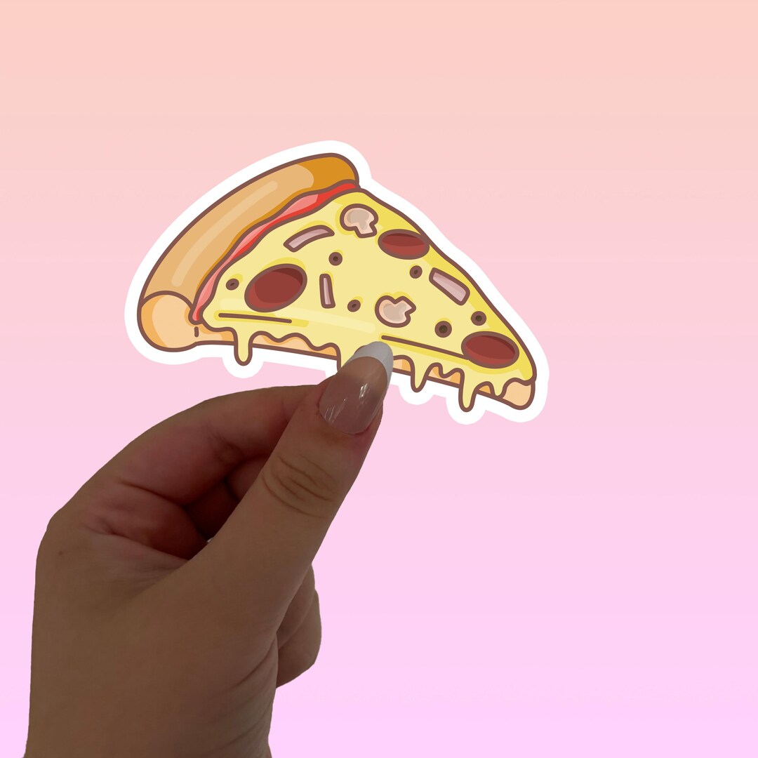 Arcade Pizza Vinyl Sticker / Kawaii, Cute, Food, Pizza, Aesthetic, Fun ...