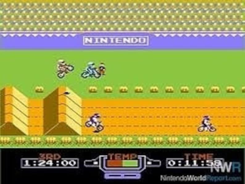 Excitebike - Authentic Nintendo NES Game - Etsy
