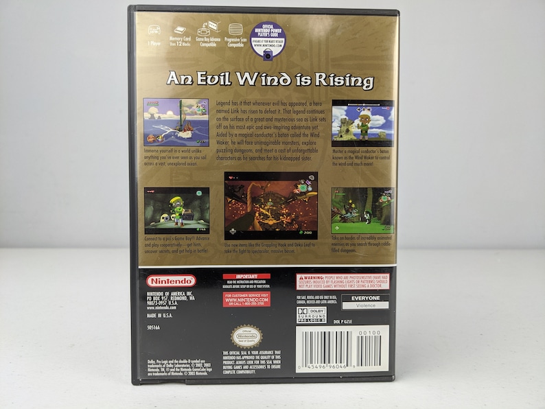 Legend of Zelda the Wind Waker Authentic Nintendo Gamecube - Etsy