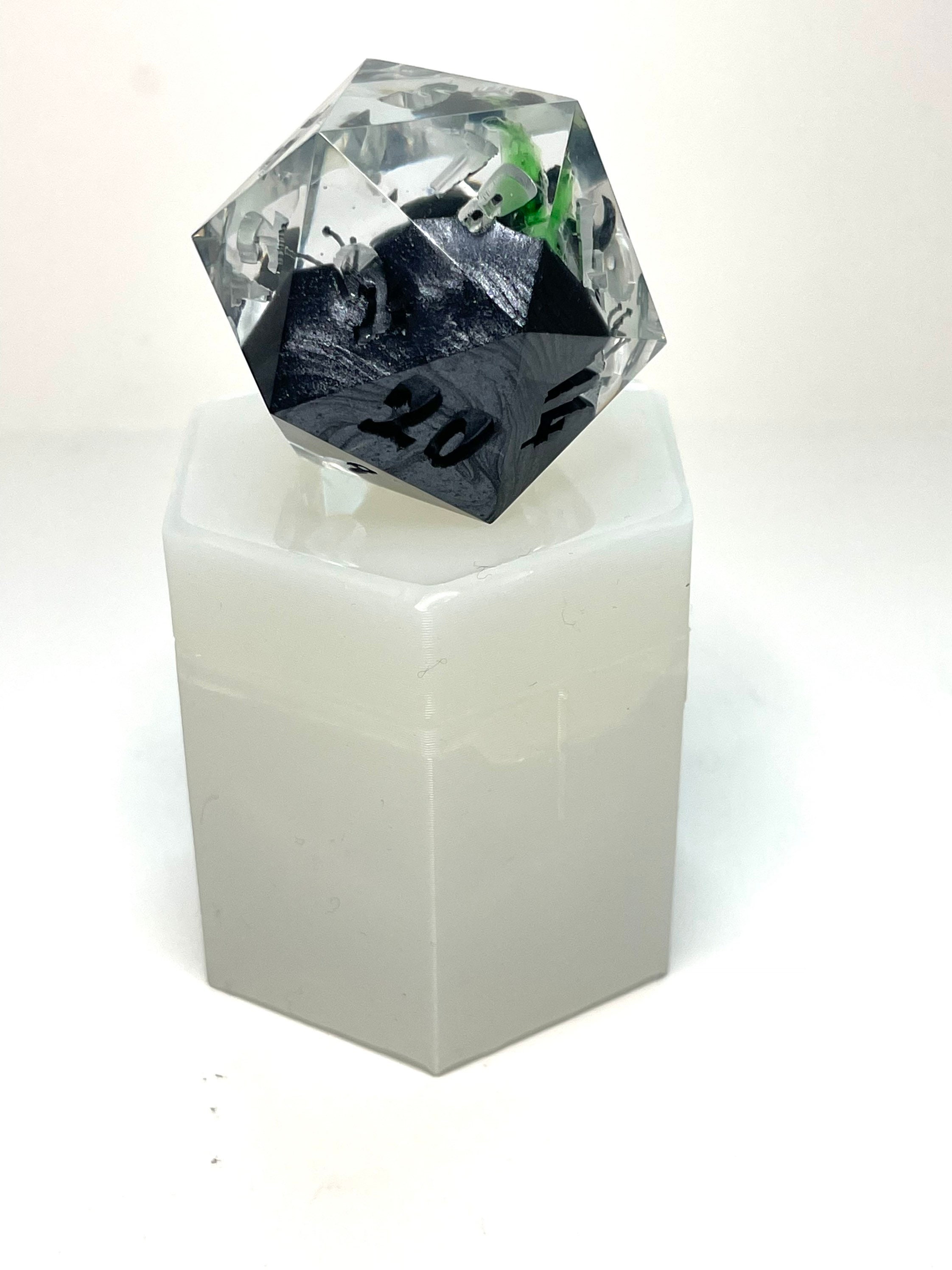 Spooky Font Jumbo Chonk D20 Mold MOLD ONLY Dice Not Included - Etsy