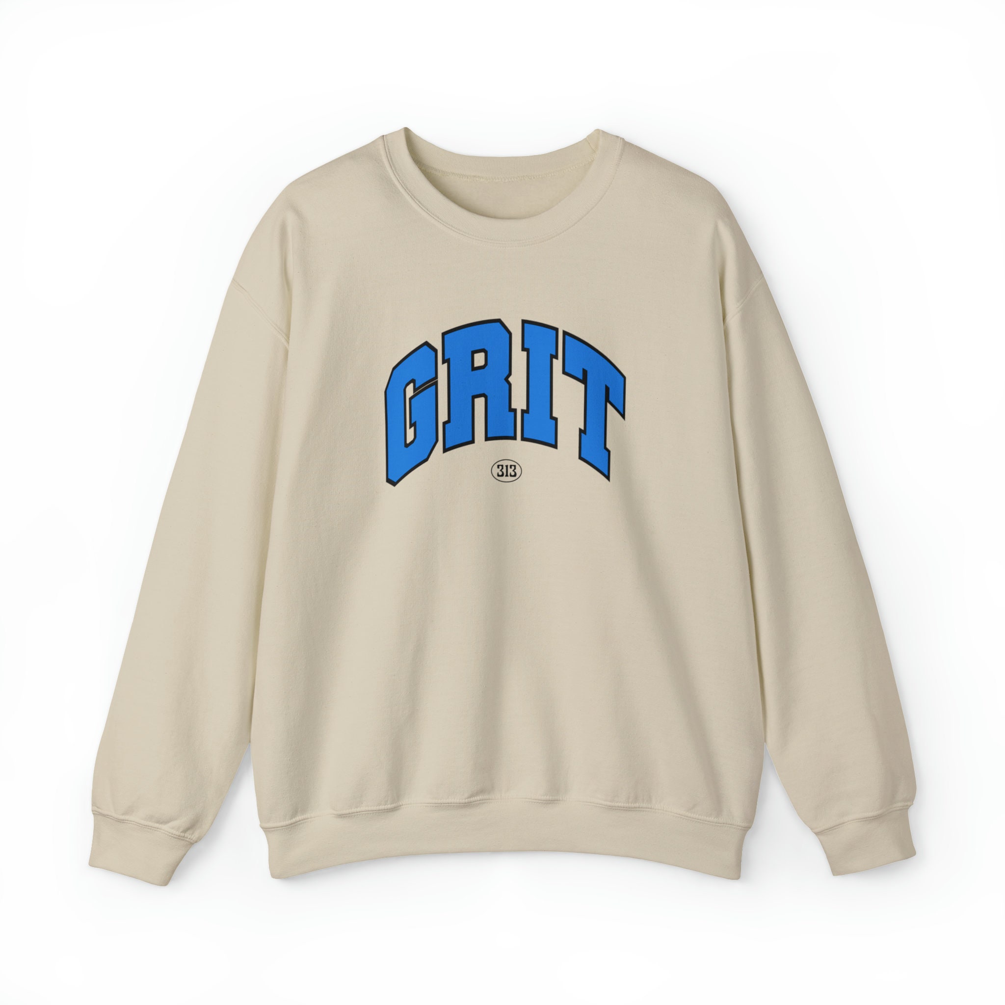 Grit Detroit Crewneck, 313 Crewneck, Lions Sweatshirt, Detroit ...