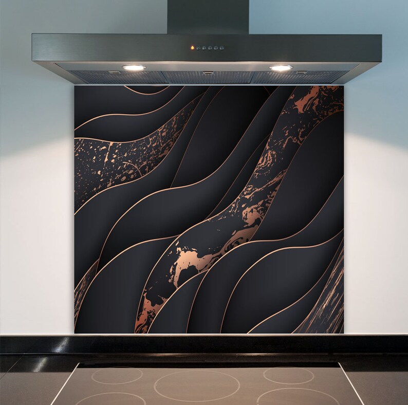 Kitchen Glass Splashback Toughened Tile Cooker Panel Any Size | Etsy