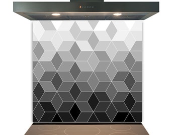 Kitchen Glass Splashback Toughened Tile Cooker Panel Any Size | Etsy UK