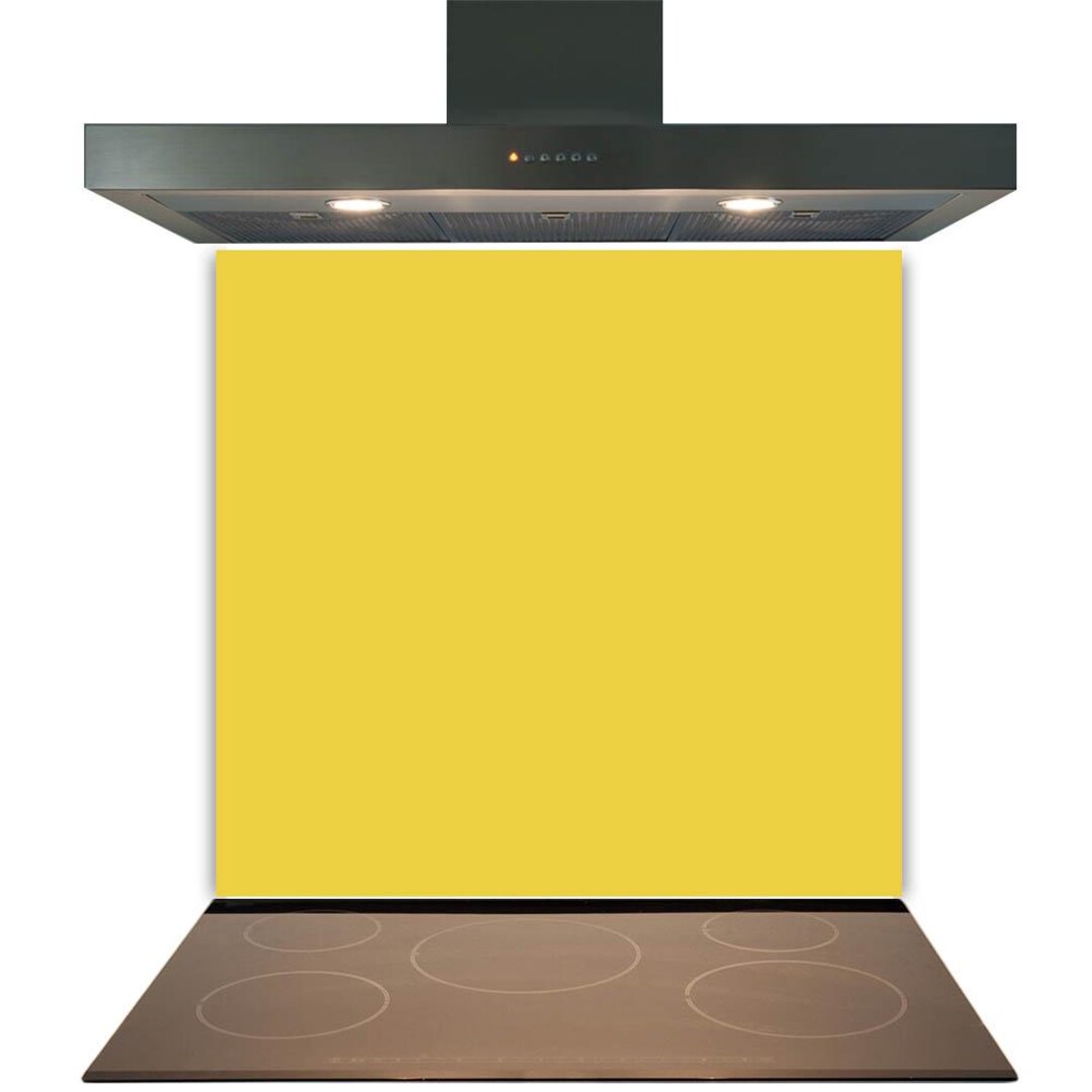 Lemon Toughened Glass Splashback for Kitchen, Tempered Heat Resistant ...