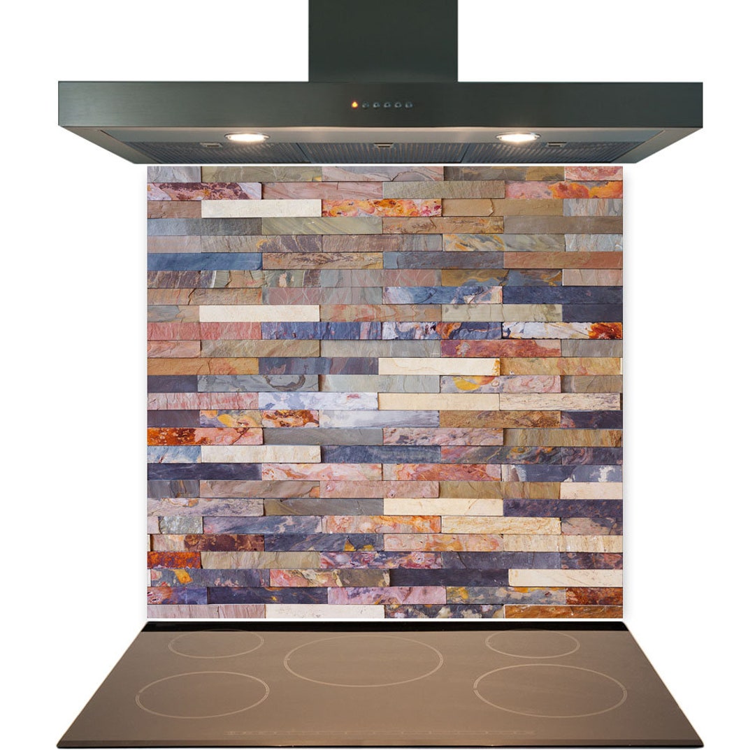 Kitchen Glass Splashback Toughened Tile Cooker Panel Any Size Coloured ...