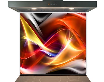 Kitchen Glass Splashback Toughened Tile Cooker Panel Any Size | Etsy