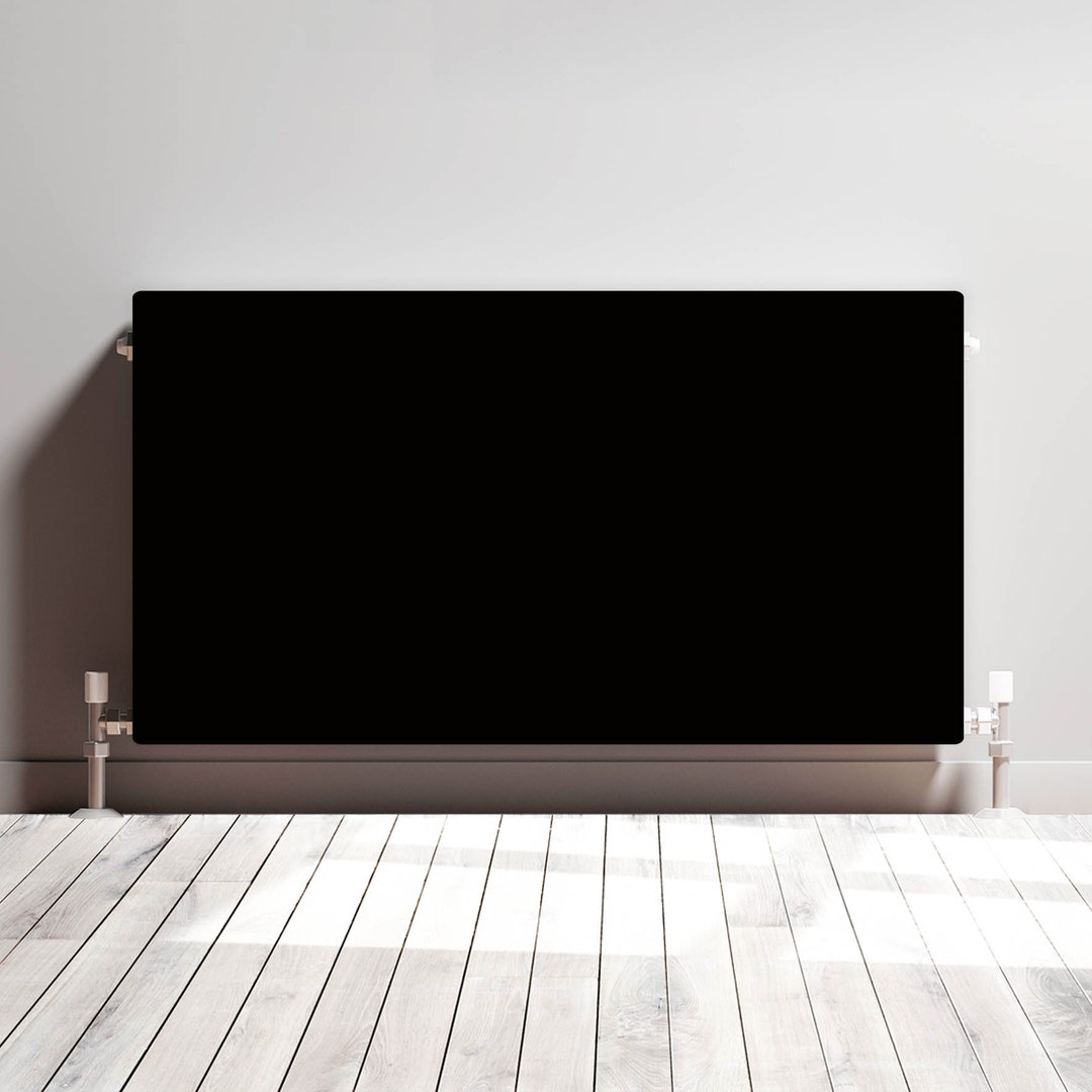 Black Glass Radiator Cover Panels Made From Toughened Heat Resistant ...