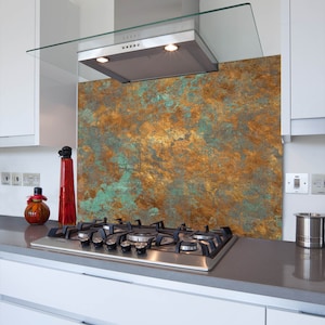 Kitchen Glass Splashback Toughened and Heat Resistant Tile Cooker Panel ...