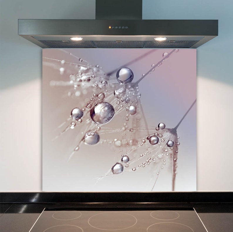 Kitchen Glass Splashback Toughened Tile Cooker Panel Any Size | Etsy