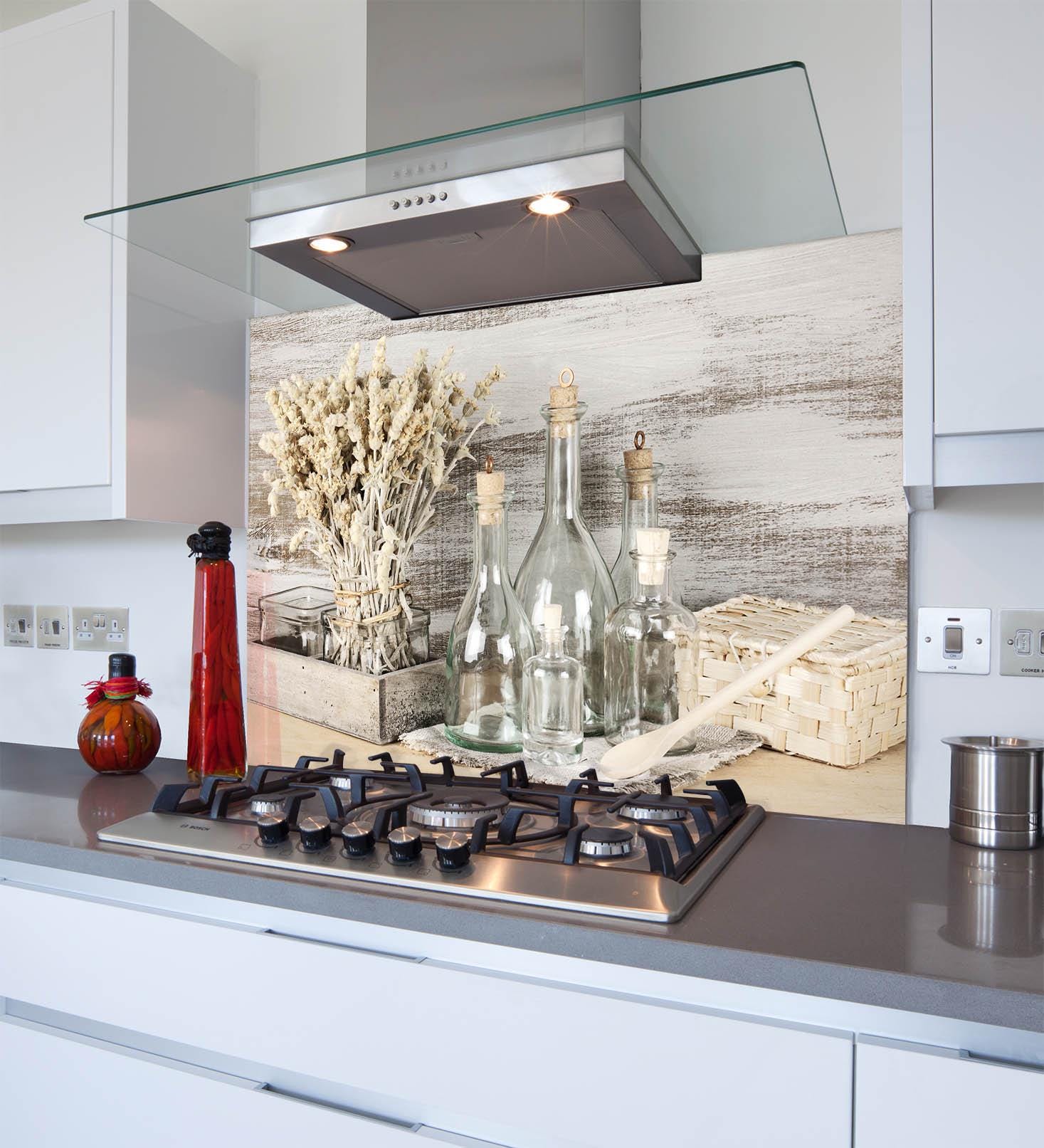Kitchen Glass Splashback Toughened Tile Cooker Panel Any Size | Design ...