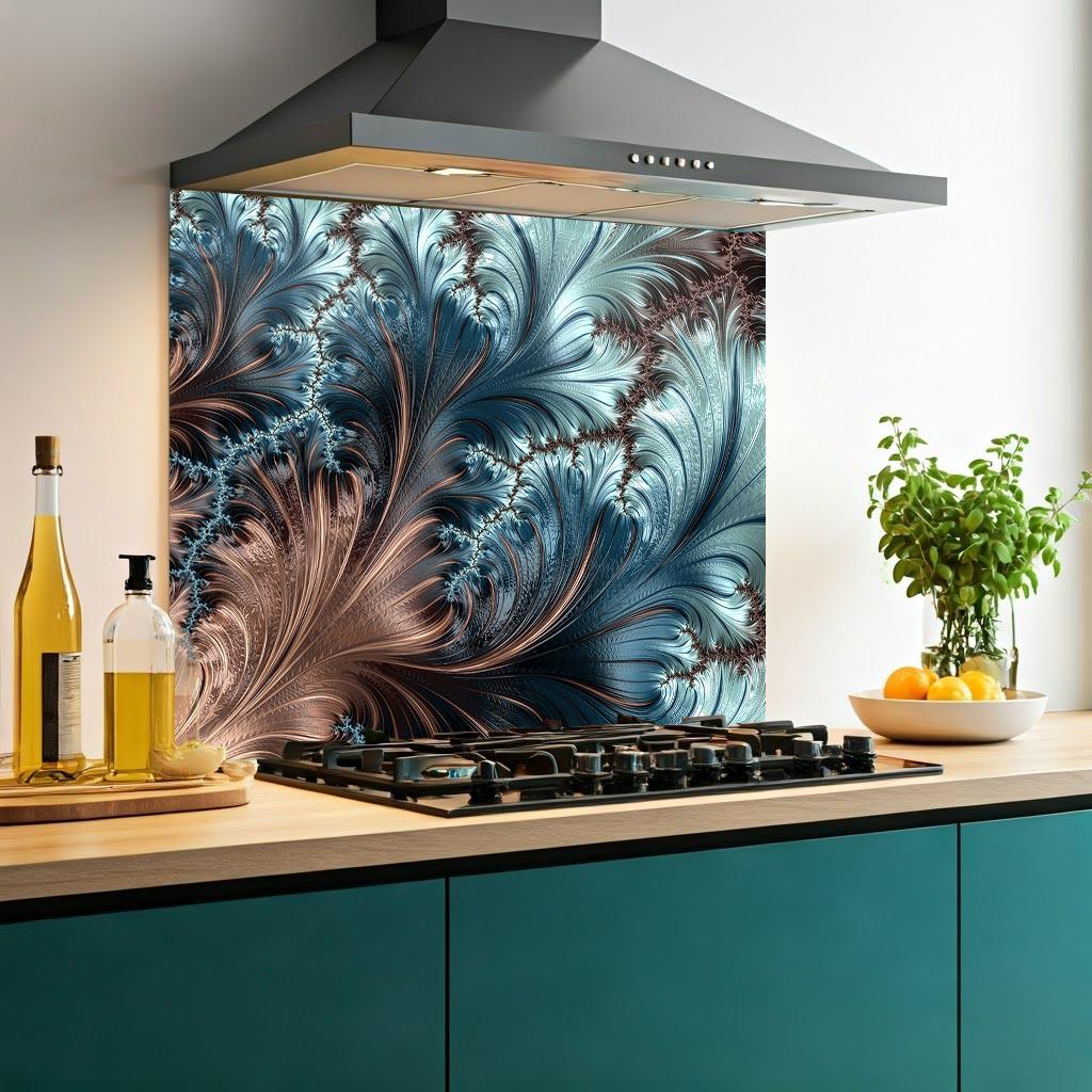 Kitchen Glass Splashback Toughened Tile Cooker Panel Any Size | Design ...