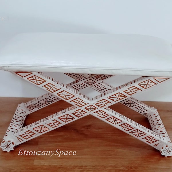 Carved Wood Stool - Etsy