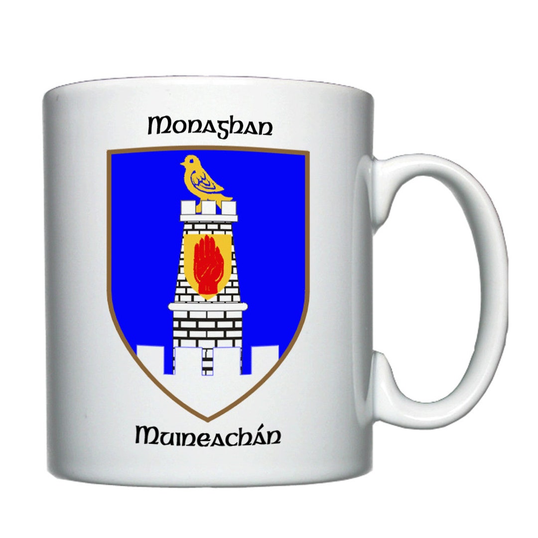 County Monaghan Coat of Arms Personalised Mug - Etsy