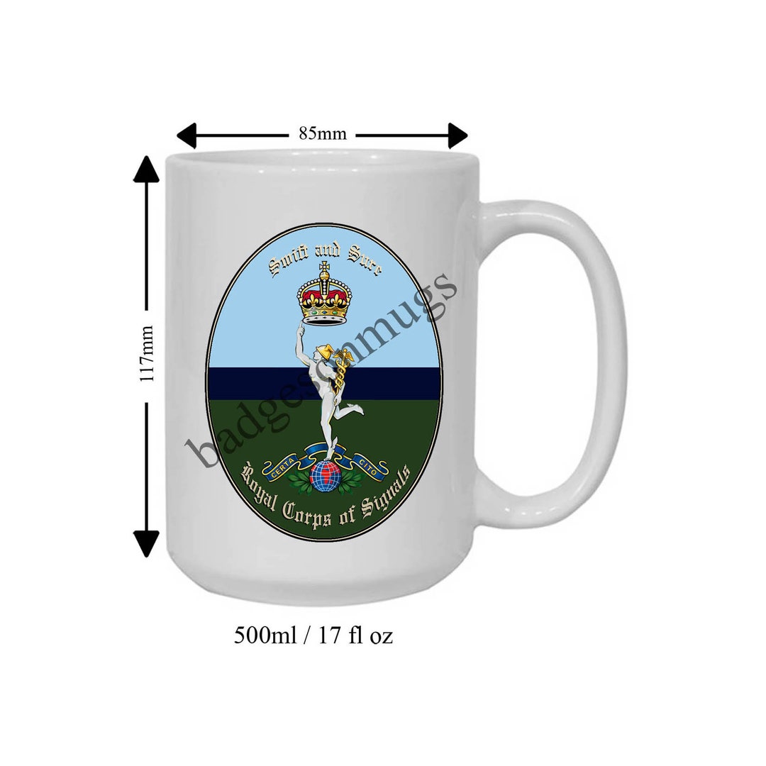 Royal Corps of Signals King's Crown Large Tall Mug Personalised - Etsy