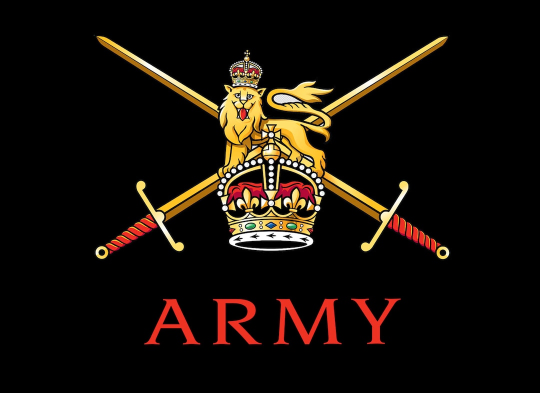 British Army Logo/emblem Personalised Metal Wall/door Plaque - Etsy UK