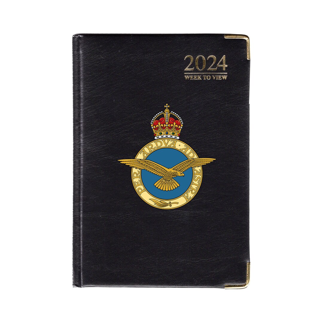 Royal Air Force king's Crown 2024 A5 Desk Diary. - Etsy