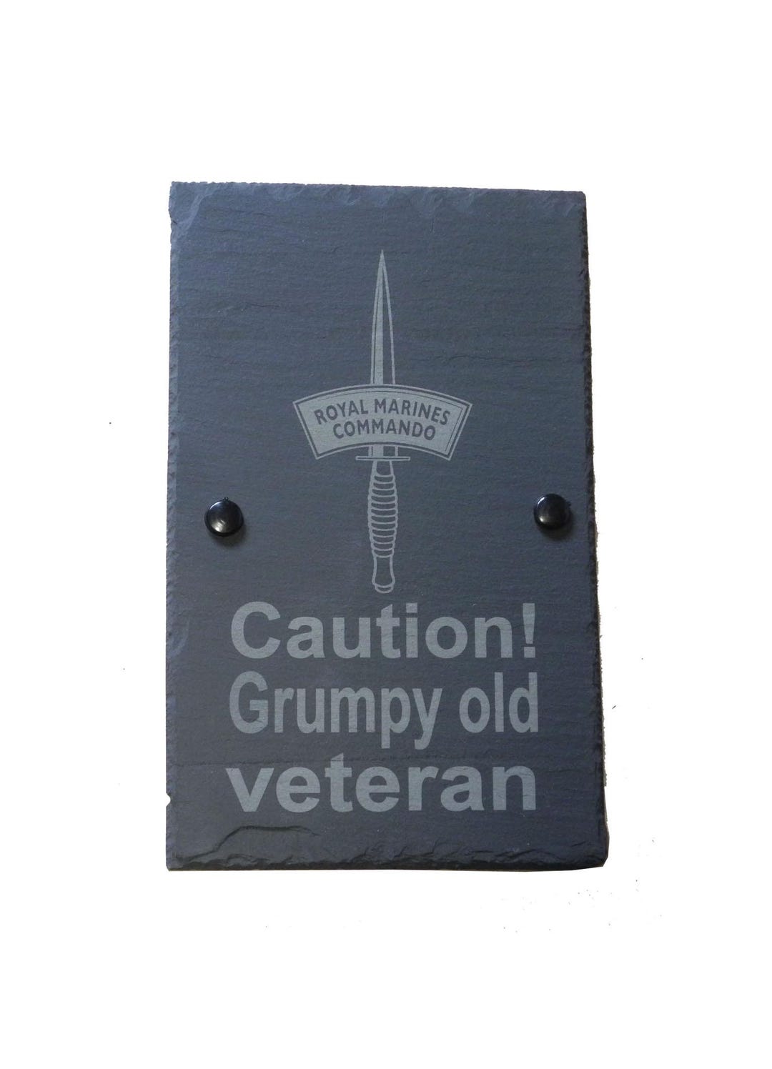 Royal Marines Commando - Grumpy Old Veteran - Slate Plaque / Sign - Etsy UK